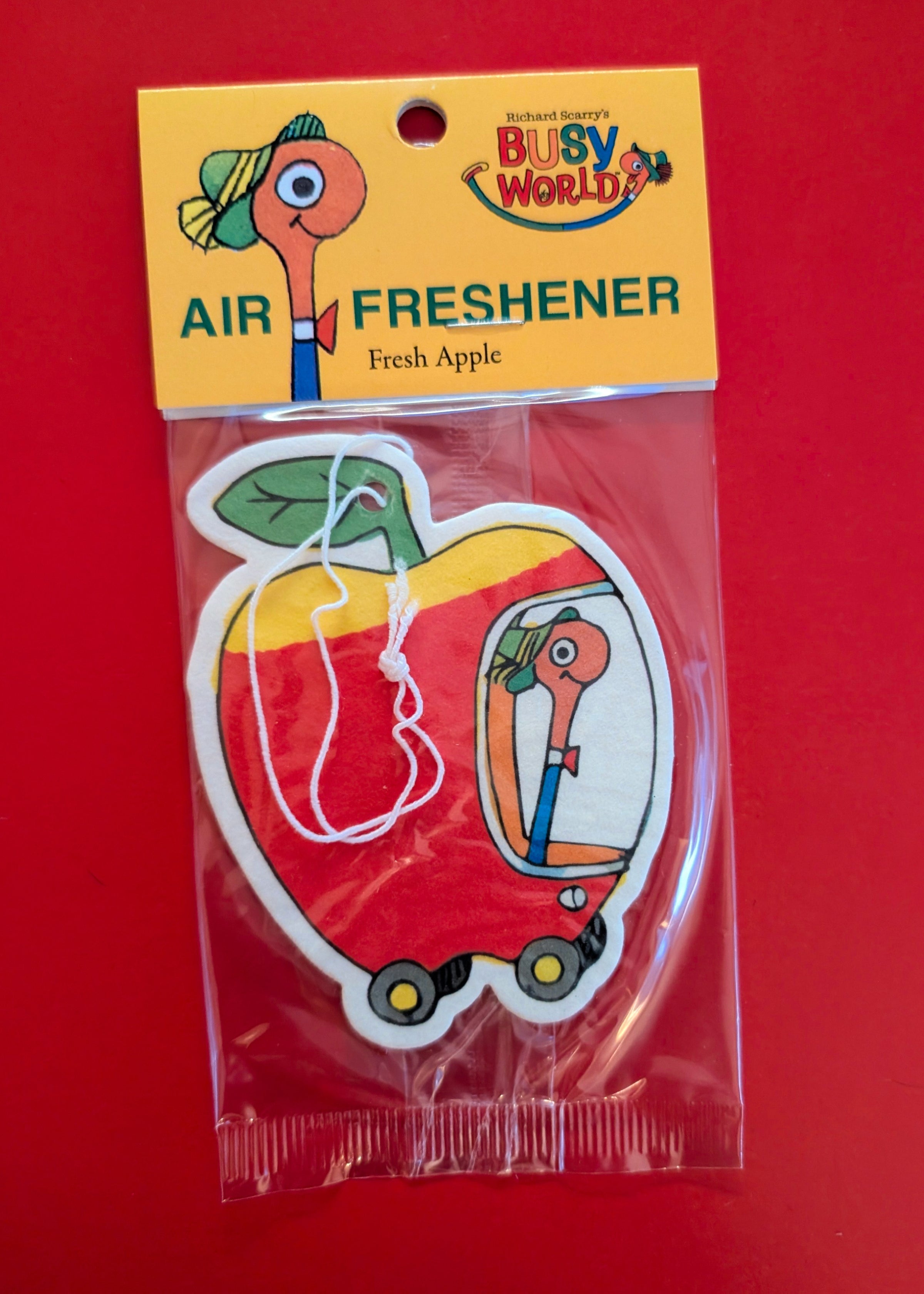 Richard Scarry Lowly Worm Apple Car Air Freshener by Three Potato Four ...