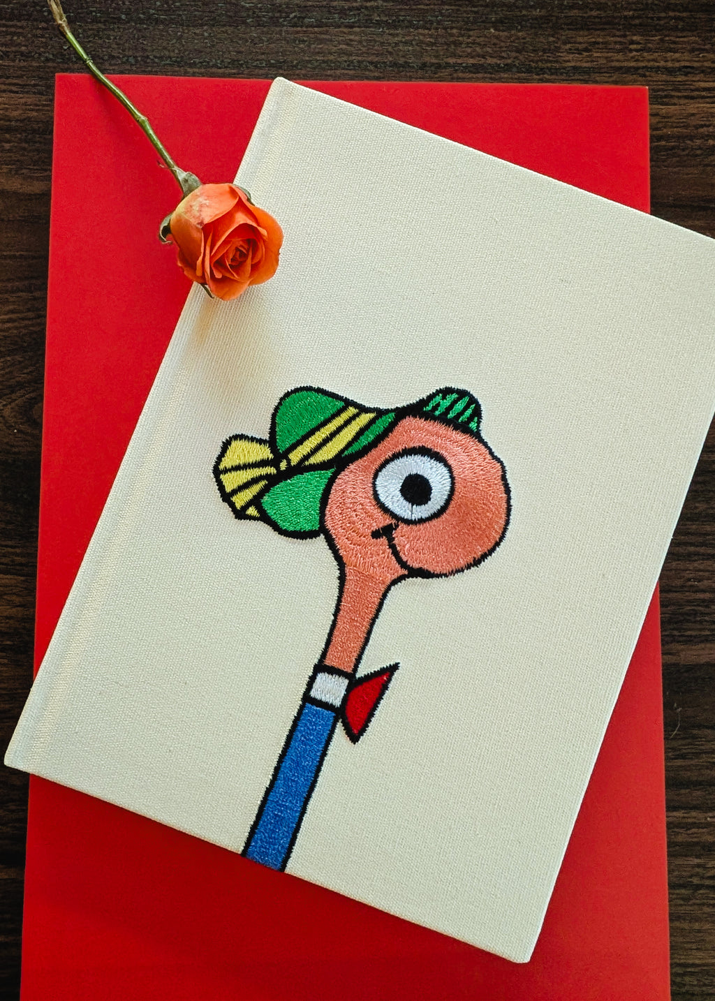 Richard Scarry Lowly Worm Embroidered Journal Notebook by Three Potato ...