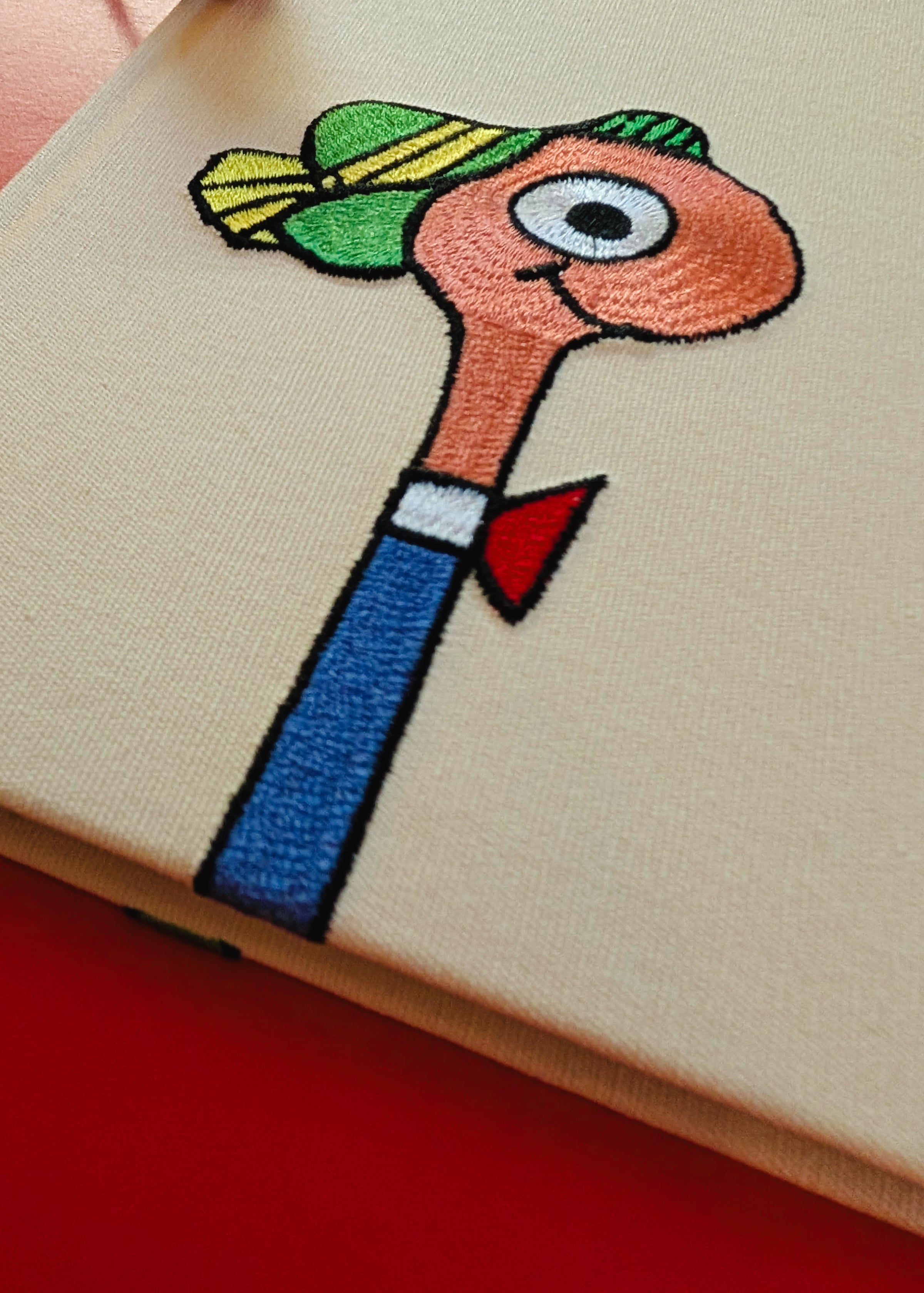 Richard Scarry Lowly Worm Embroidered Journal Notebook by Three Potato ...