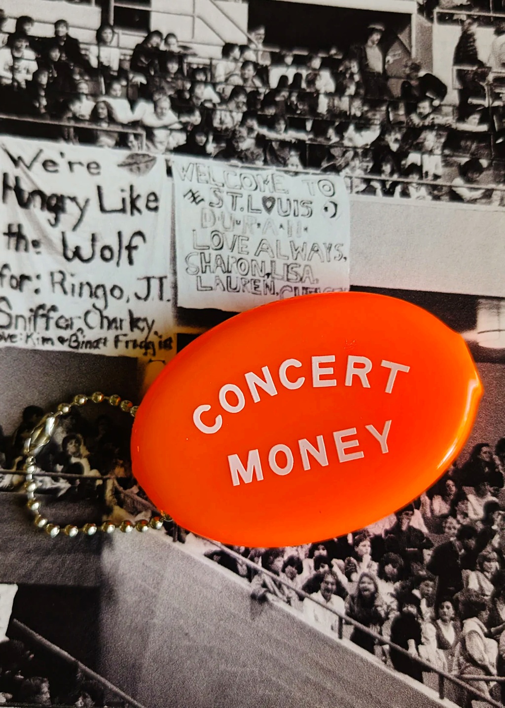 Concert Money Coin Pouch Keychain by Three Potato Four – Black Salt