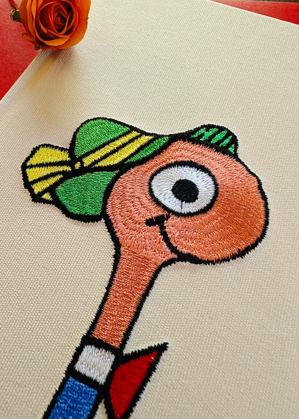 Richard Scarry Lowly Worm Embroidered Journal Notebook by Three Potato ...