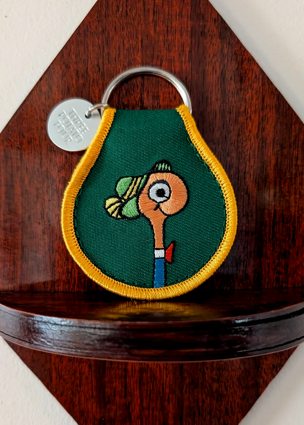 Richard Scarry Lowly Worm Embroidered Patch Keychain by Three Potato ...