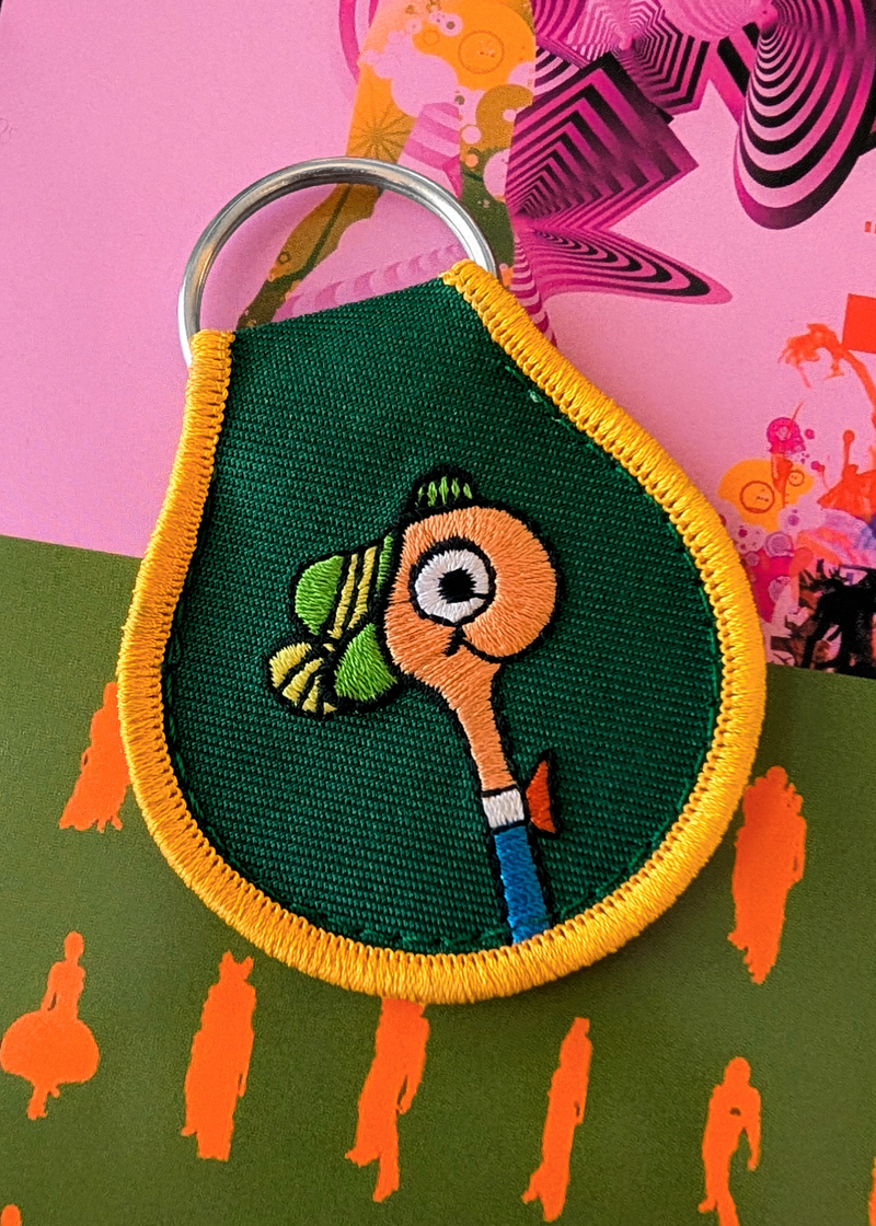 Richard Scarry Lowly Worm Embroidered Patch Keychain by Three Potato ...