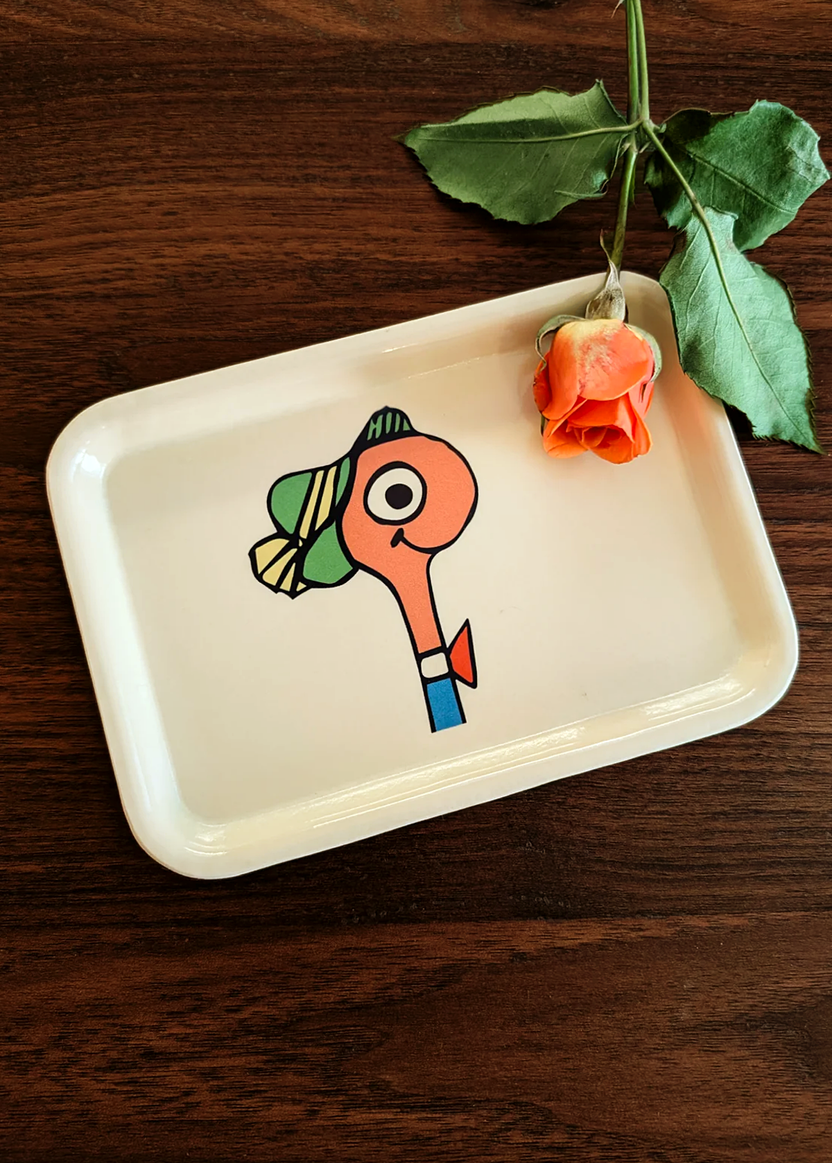 Richard Scarry Lowly Worm Catch-All Tray by Three Potato Four – Black Salt