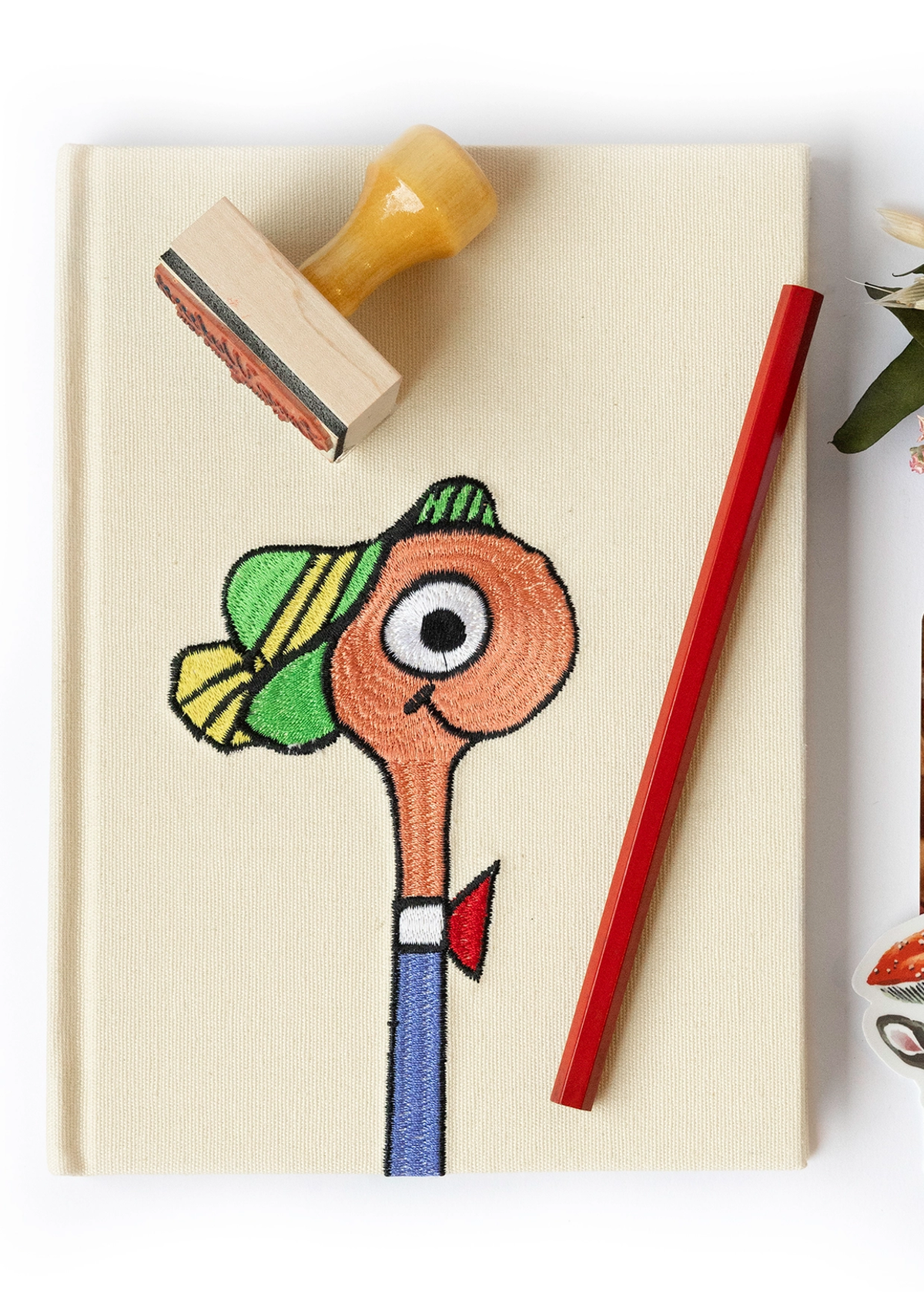 Richard Scarry Lowly Worm Embroidered Journal Notebook by Three Potato ...